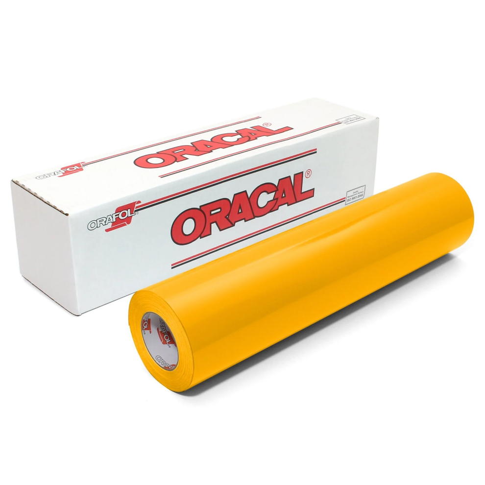 Oracal 651 Gloss :- Golden Yellow - 020 - 300mm x 10 Metres – G.A.B Vinyls